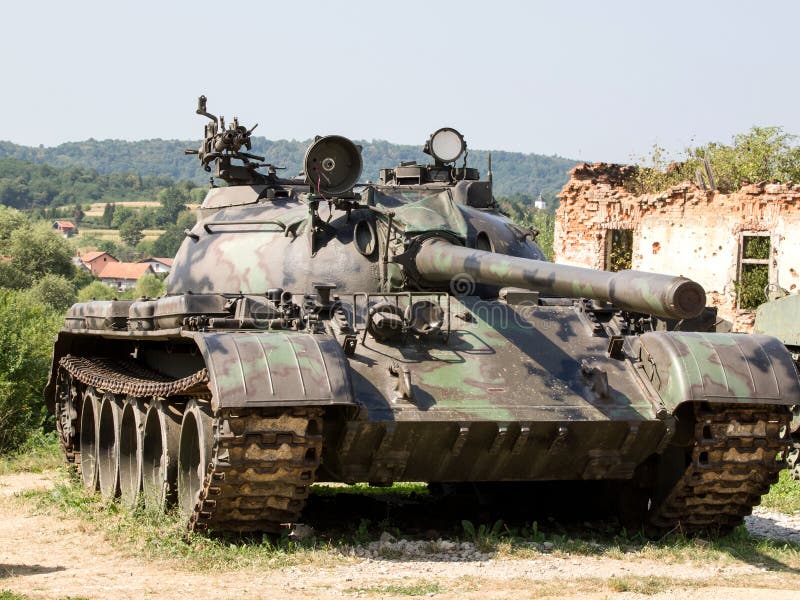 Rear View of Desert Tank stock image. Image of marine - 19316351