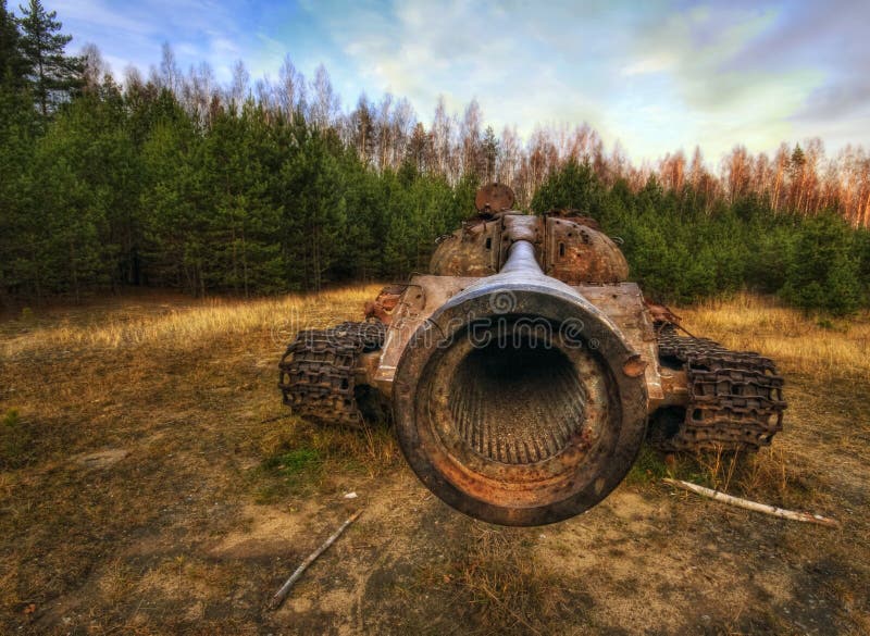 Old tank stock photo. Image of reliability, power, belt - 6934714