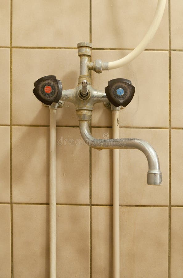 Old tap stock photo. Image of obsolete, tiles, pipe, interior - 18669008
