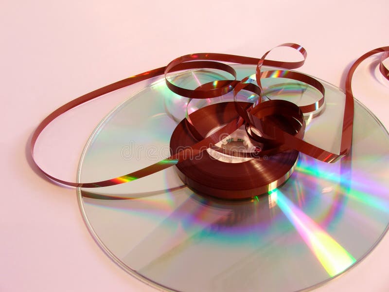 Old Tape New Cd stock photo. Image of player, compare, colour - 58196