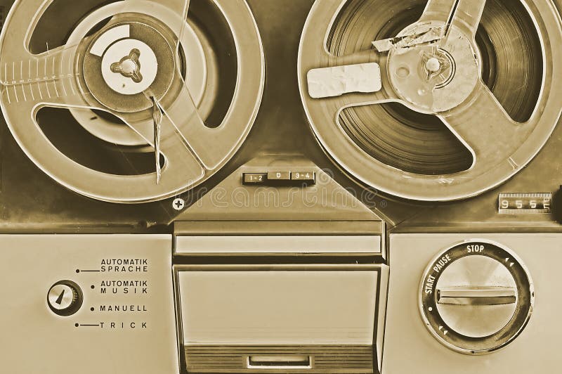 Old tape recorder stock photo. Image of electronics, tape - 5275920
