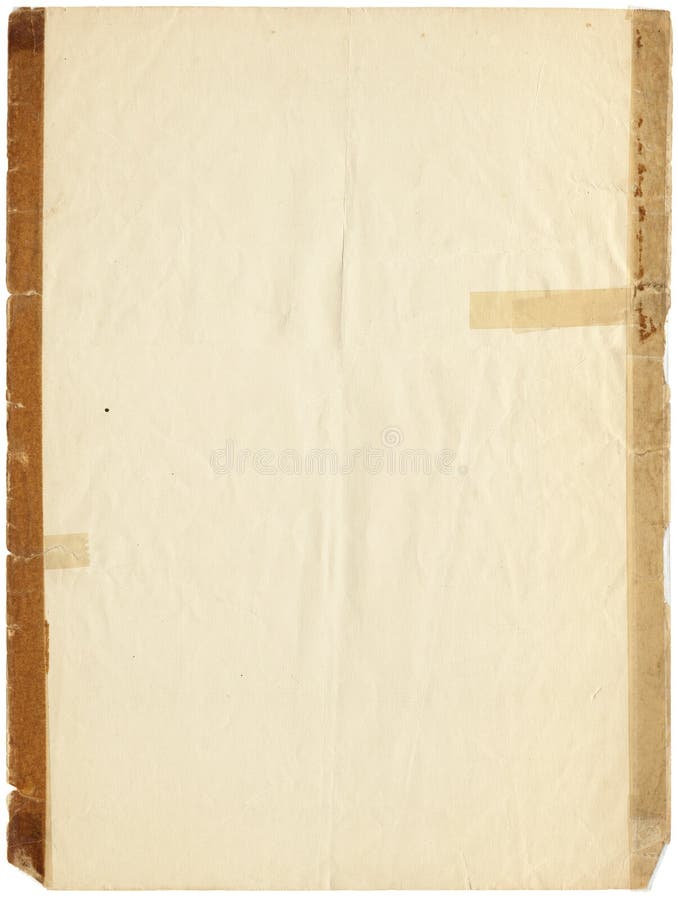Old Taped Paper stock image. Image of obsolete, history - 3922497