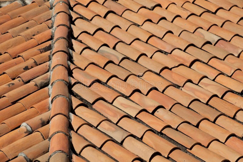 Old Tarracotta Roof stock image. Image of cover, orange - 13065053