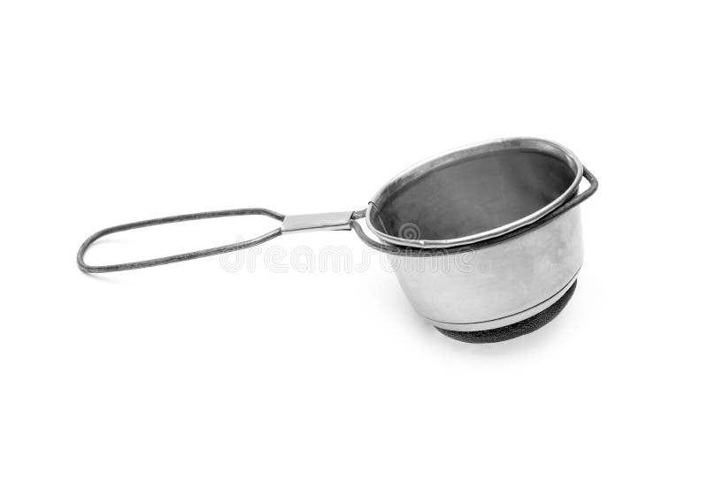 Old Tea or Milk Strainer on Isolated Background Stock Image - Image of ...
