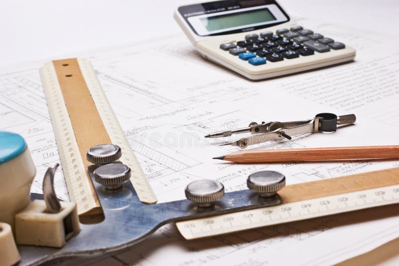 Old technical drawings stock photo. Image of instrument - 13224928
