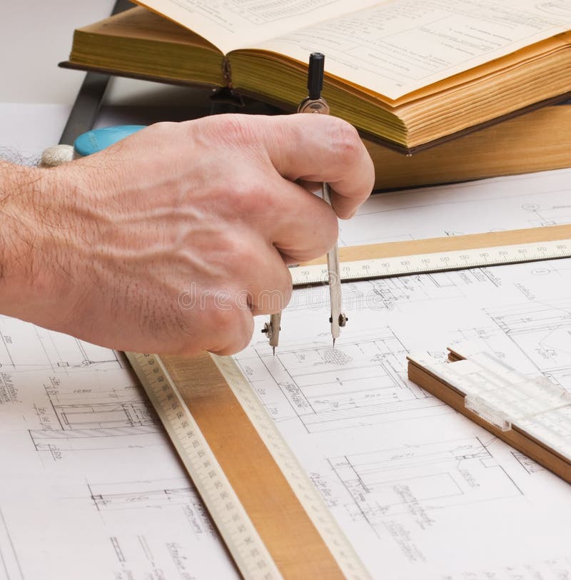 Old technical drawings stock photo. Image of engineering - 13349516