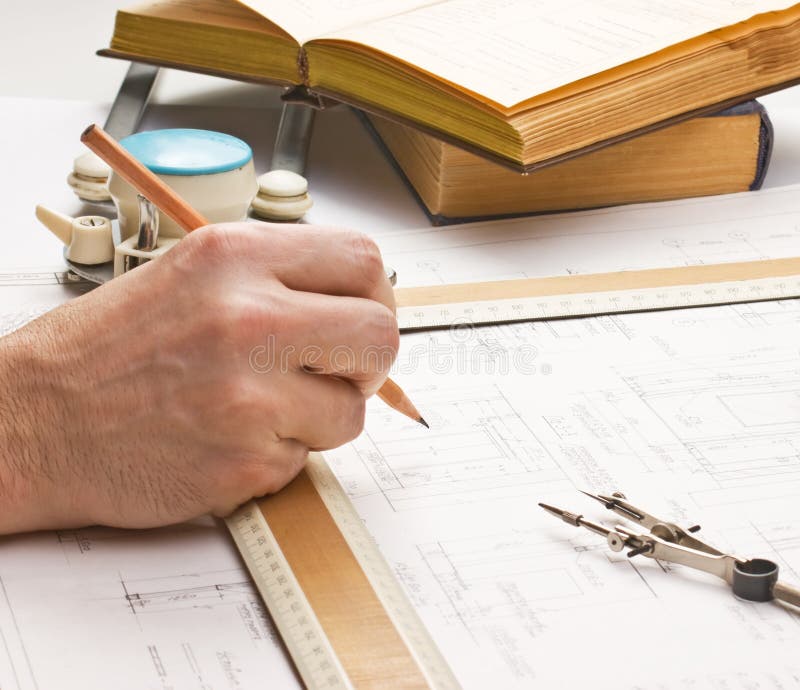 Old technical drawings stock photo. Image of line, mechanical - 13514464