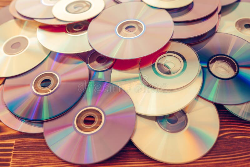 Old Technology, Waste Compact Disc Collection Decoration for Vintage ...