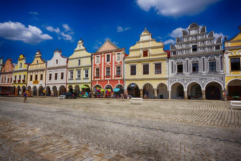 Telc Town, Czech Republic Telc Town, Czech Republi Stock Image - Image ...