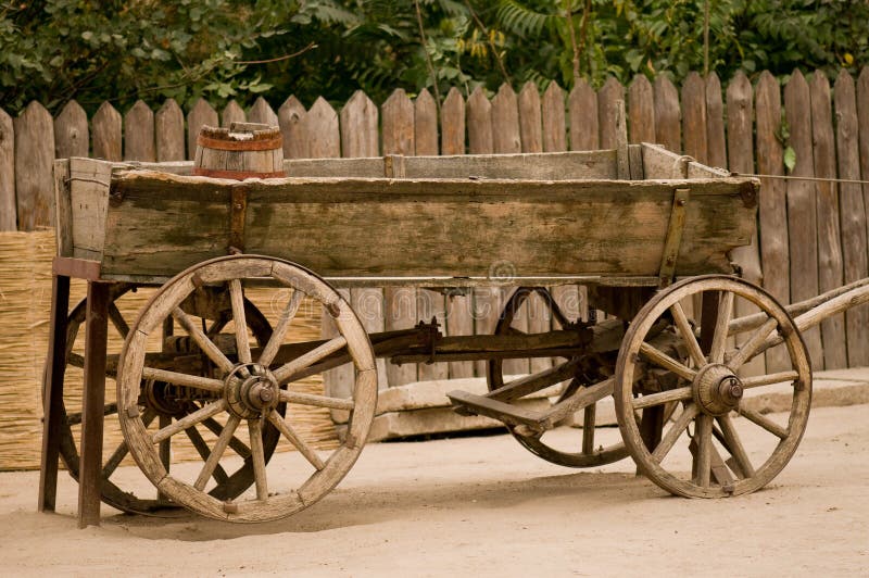 Old telega stock image. Image of farm, antique, telega - 11301455