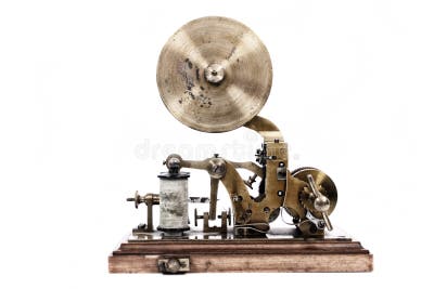 Old telegraph machine stock image. Image of alphabet - 93386369