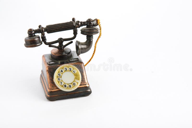 Old Fashioned Bright Red Telephone Handset Stock Image - Image of ...
