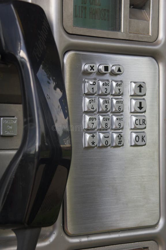 Old telephone booth stock image. Image of booth, dial, buttons - 340611