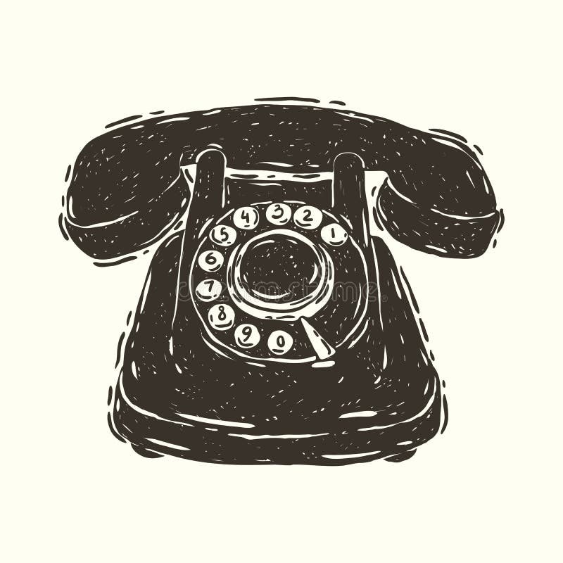 Old telephone stock vector. Illustration of talk, antique - 88339209
