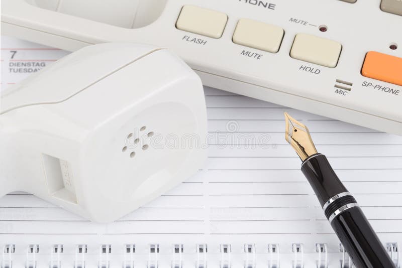 Old Telephone with Notebook Stock Image - Image of dial, receiver: 50847829