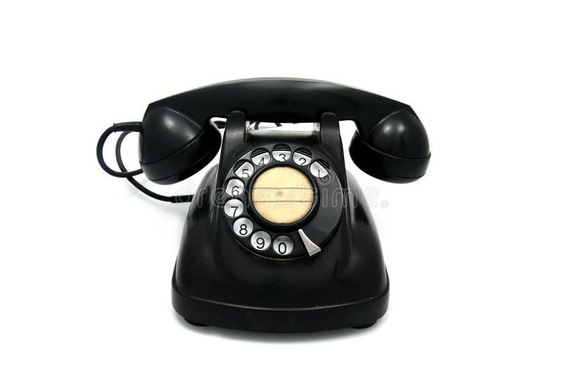 Old Telephone with Rotary Dial Stock Image - Image of bakelite ...