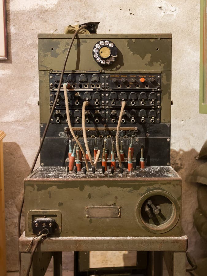 Old telephone switchboard closeup old telephone switchboard
