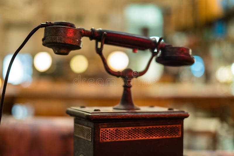 Old Telephone, Phone with Dial Plate - Retro Objects Stock Image ...