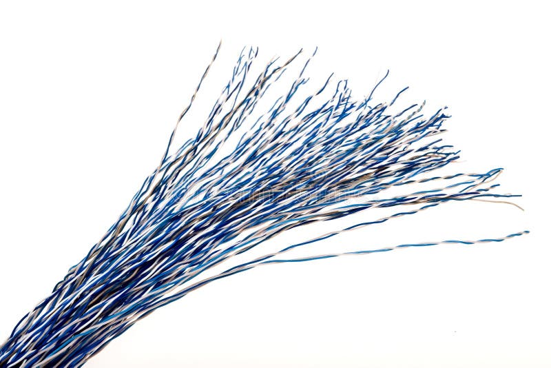 Old Telephone Wires.Isolated. Stock Photo - Image of isolation, fiber ...