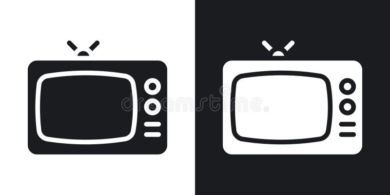 Old television icon vector stock vector. Illustration of space - 348263867