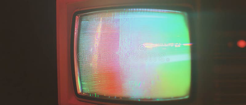 Old Television Screen Texture with Reflection Creating a Shiny Surface ...