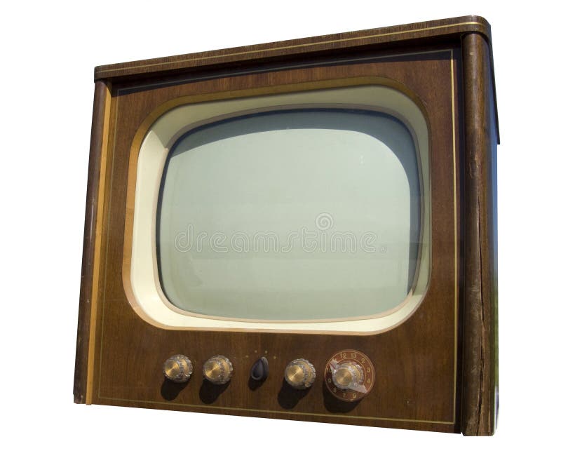 Old television set stock photo. Image of show, projector - 11105674