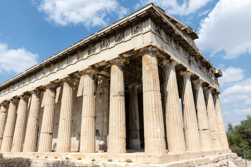 Old Temple of Athens stock image. Image of parthenon - 83311061