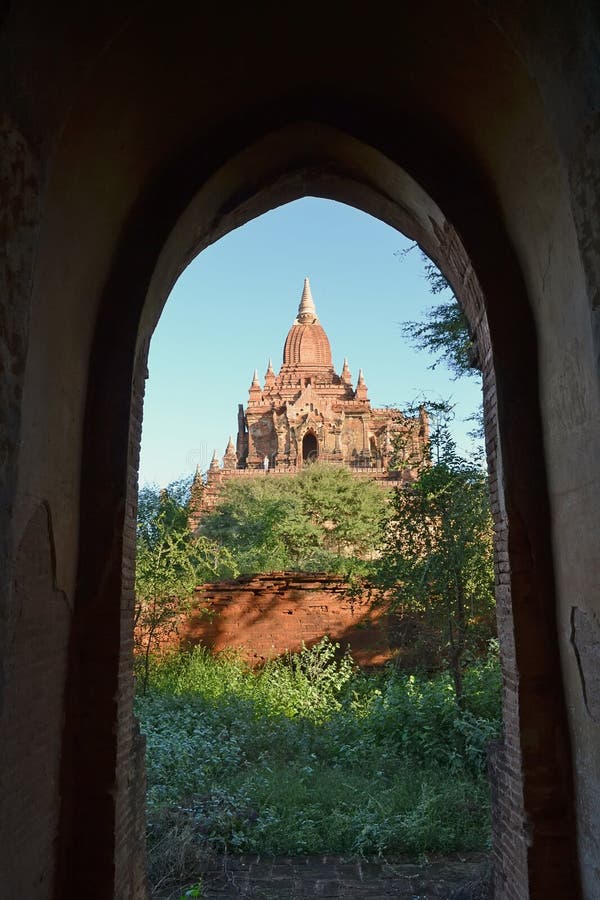 The Old Temple in Bagan, Myanmar Stock Image - Image of paya, burma ...