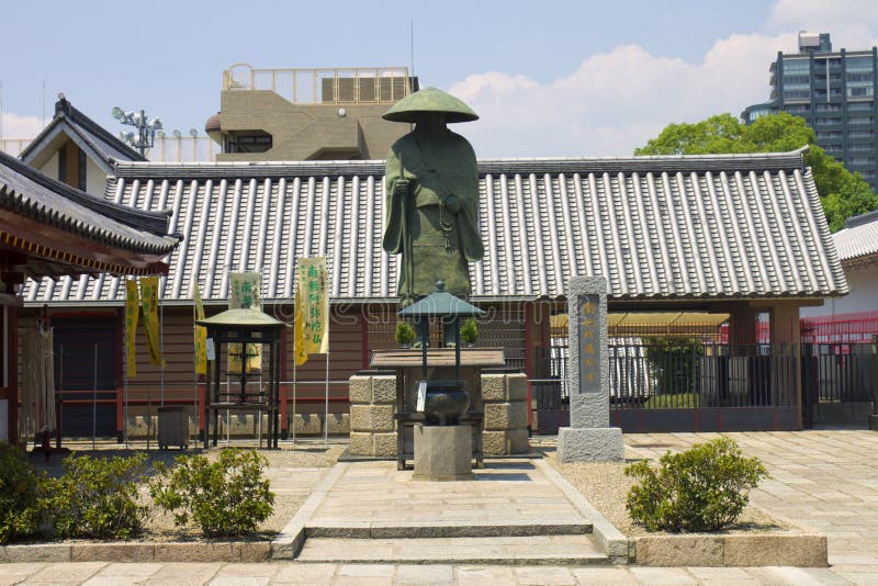 Old Temple Building with a Statute in Front of it Stock Image - Image ...