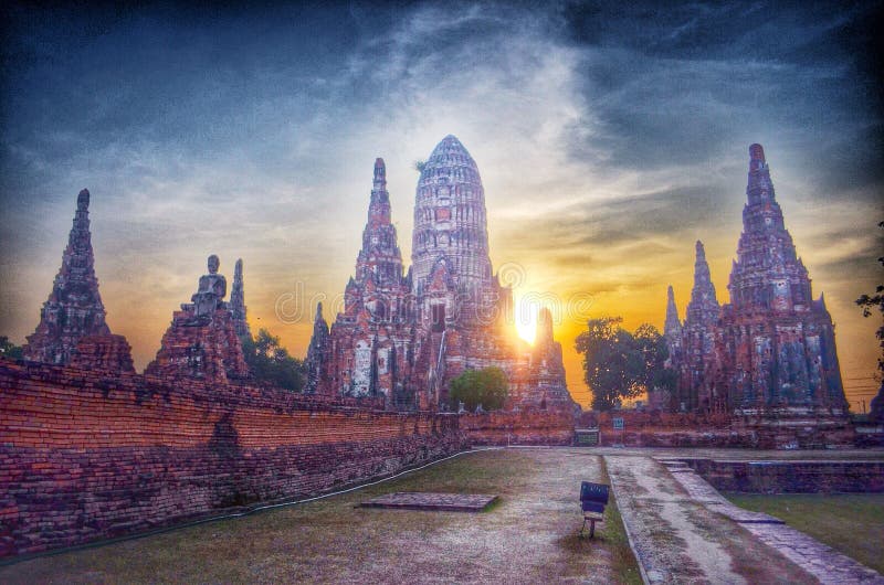 Temple Sunset stock photo. Image of buddhism, budda, guide - 15739702