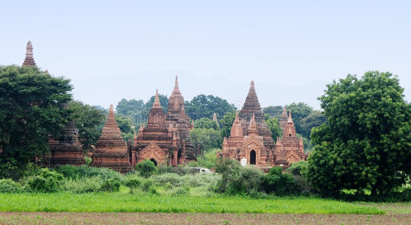 Old Temples in Bagan, Myanmar Stock Photo - Image of bagan, myanmar ...