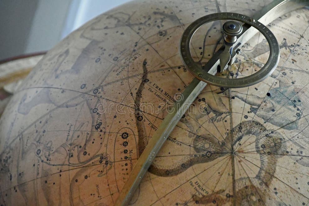 Old Terrestrial Globe from 1880ies Stock Image - Image of symmetry ...