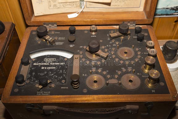 Old testing set from 1900 stock photo. Image of dial - 131343856