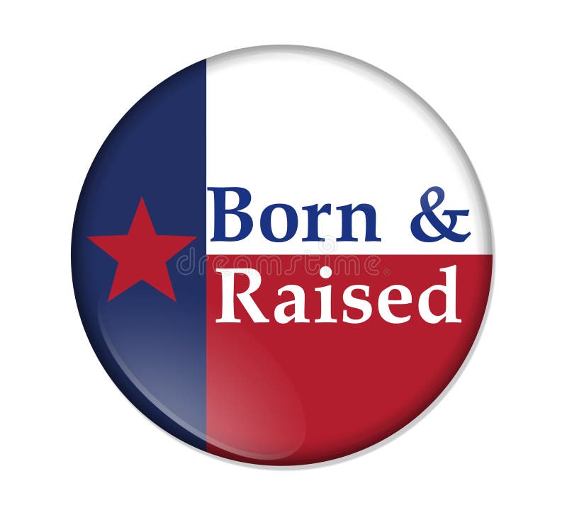 A old Texan saying button stock illustration. Illustration of election ...