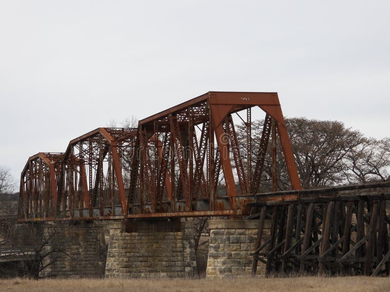 Old Texas Bridge stock image. Image of landmark, vehicle - 279470355