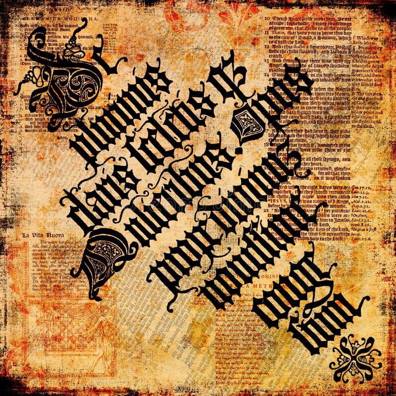 Old Text Parchment 4 - Grungy Background Stock Illustration ...