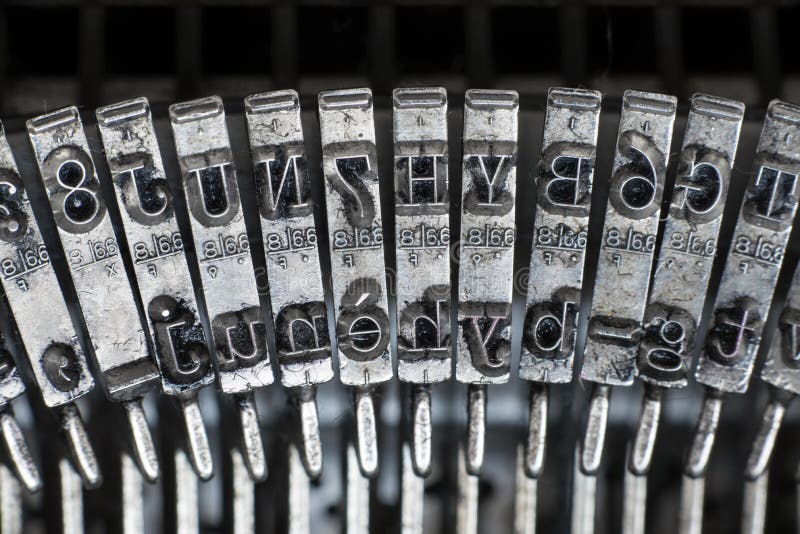 Old Text Typing Typewriter Letter Typebar Stock Photo - Image of ...