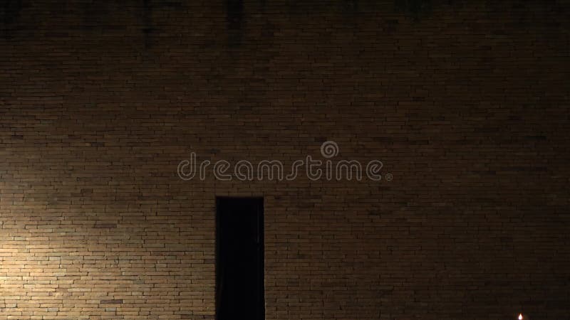 Old Texture Brick Wall Contemporary Architecture Design with Vertical ...
