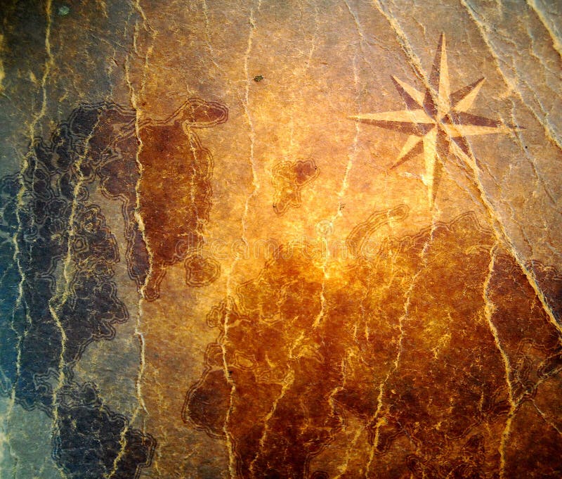 Old Texture with Compass Symbol Stock Photo - Image of light, south: 11709356