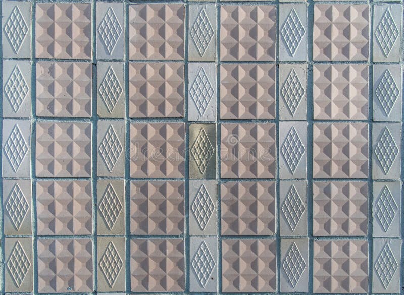 Old Textured Ceramic Tiles with Patterns Stock Photo - Image of square ...