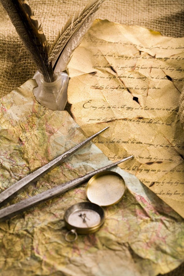 Writing a Letter with a Retro Fountain Pen Stock Image - Image of ...