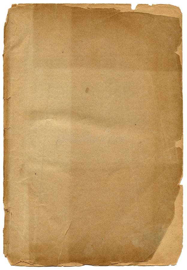 Old Textured Paper with Decrepit Edge. Stock Image - Image of antique ...