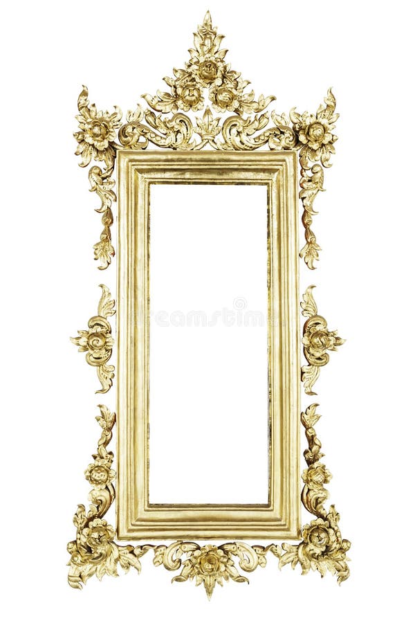 Old Thai Style Frame Pattern Stock Photo - Image of gold, decoration ...