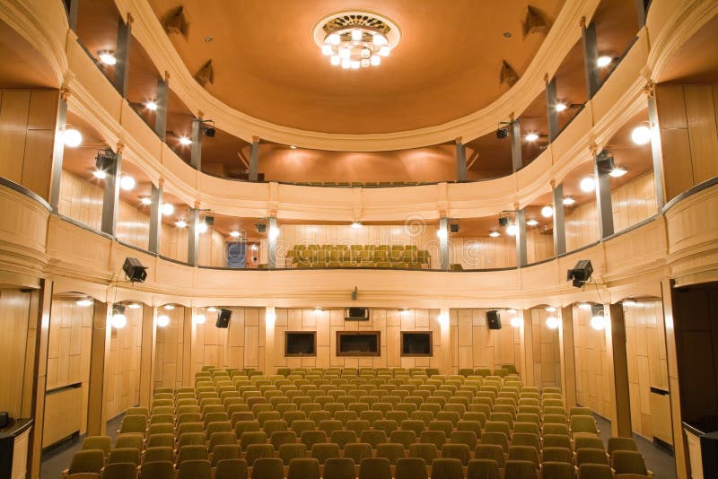 Old theater stock image. Image of hall, design, retro - 8266061