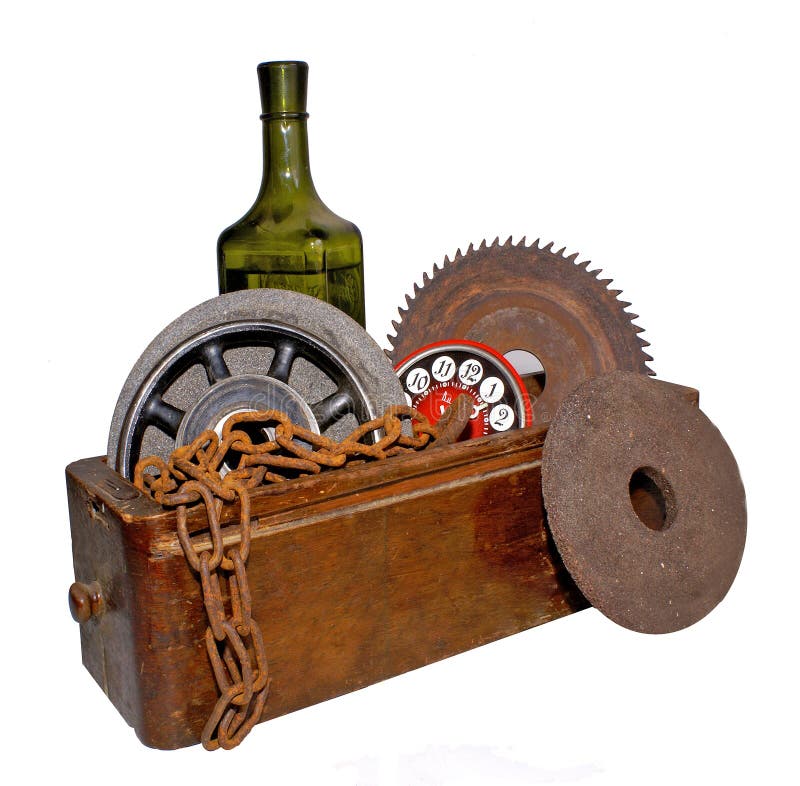 Old things. stock photo. Image of rusty, circular, clock - 21754966