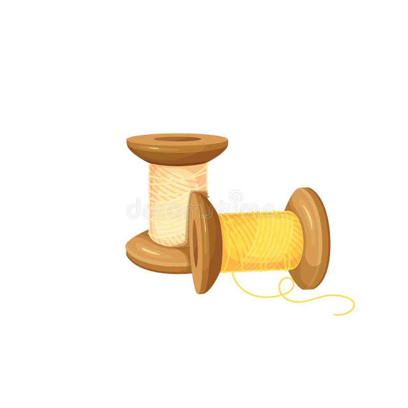 Old threads spools stock vector. Illustration of flat - 248053589