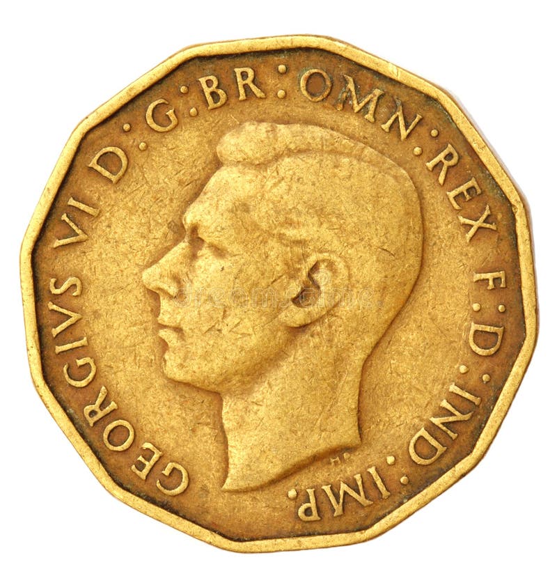 Old Three Pence Coin of 1939 Stock Photo - Image of retro, metal: 213200730