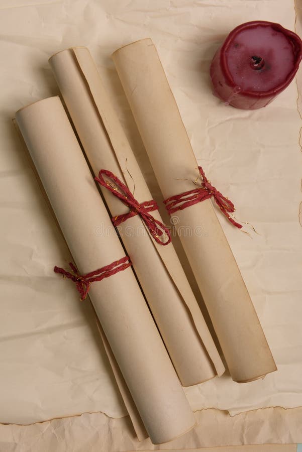 Rolled Old Document Tied Ribbon Stock Photos - Free & Royalty-Free ...