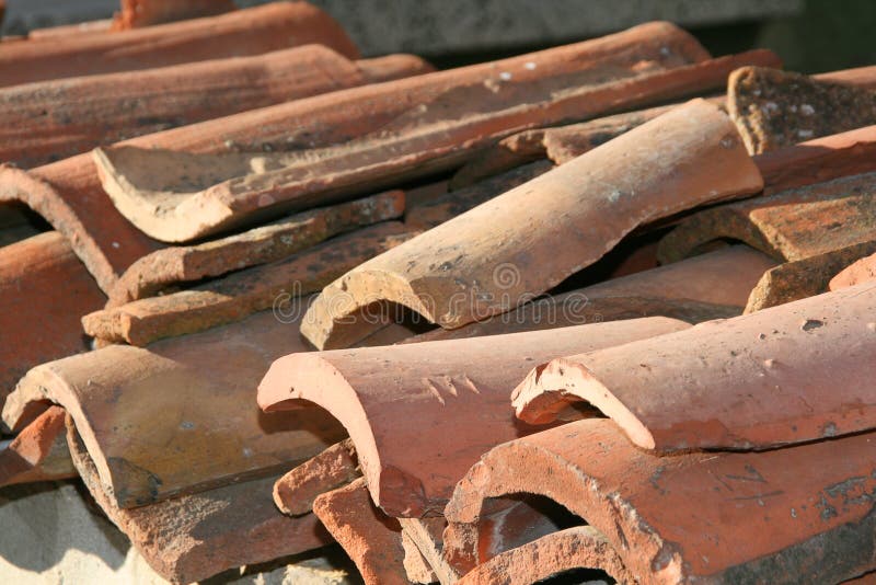 Old tile stock image. Image of outdoors, roof, detail - 26559503
