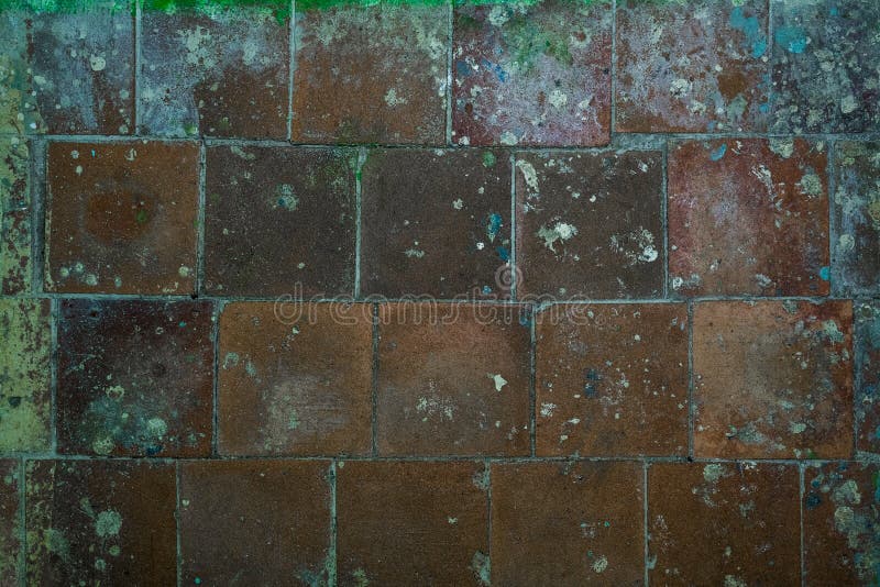 Old Tile on the Floor and Wall. Stock Photo - Image of tiles, stone ...